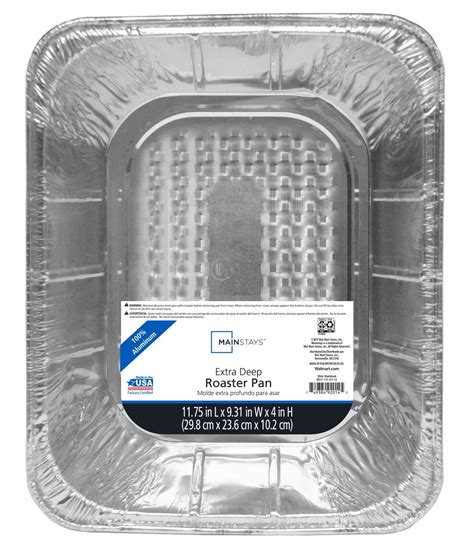 Brandclub Mainstays Aluminum Foil Rectangular Extra Deep Roaster Pan 1 Count