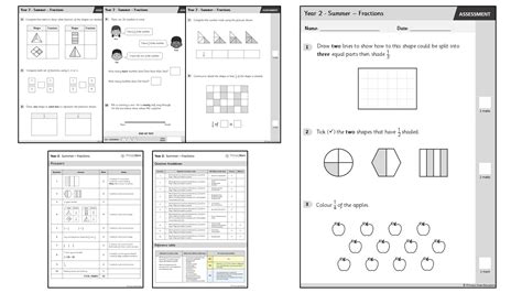 Assessment Fractions Primary Stars Education