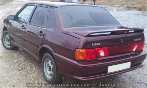 ВАЗ 2115 цвет Портвейн 192 темно-вишневый | Авто