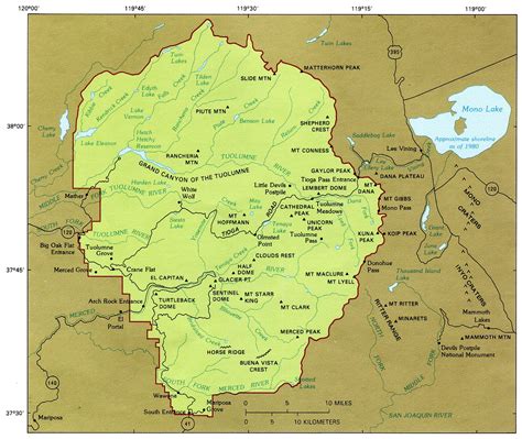 Topo Map Yosemite At Edith Drum Blog