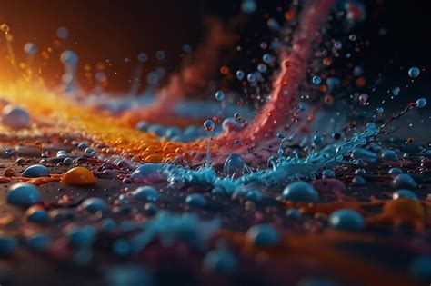 Premium Photo Dynamic Chemical Reactions Captivating Digital