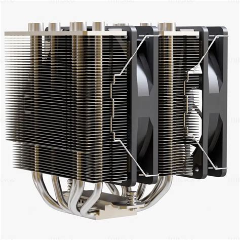 Cooler Fan Tower 3d Model