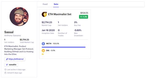 Set Social Trading Is Now Live On Tokensets By Anthony Sassano Set