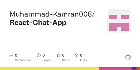 Github Muhammad Kamran008react Chat App
