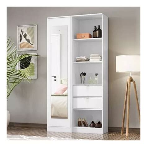 Armário Multiuso Cômoda Com Espelho 1 Porta 2 Dd Mercadolivre