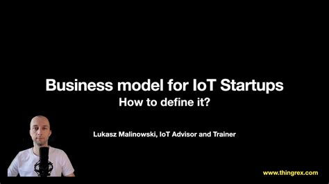 business model for iot startups how to define it