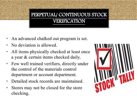 Stock Verification Pptx Business Accounting And Finance Business