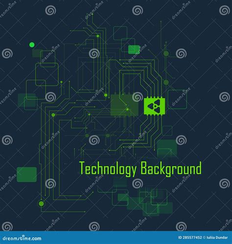 Vector Illustration Of Abstract Technology Background Stock Vector Illustration Of Digital