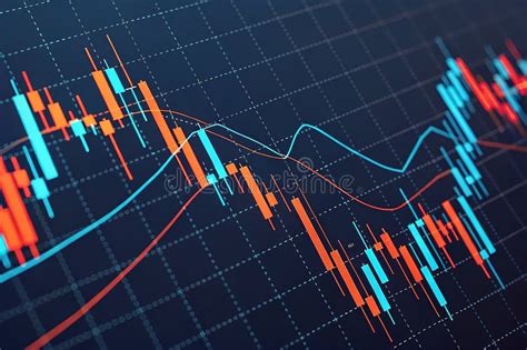 Abstract Financial Stock Market Chart Data Visualization Candlestick