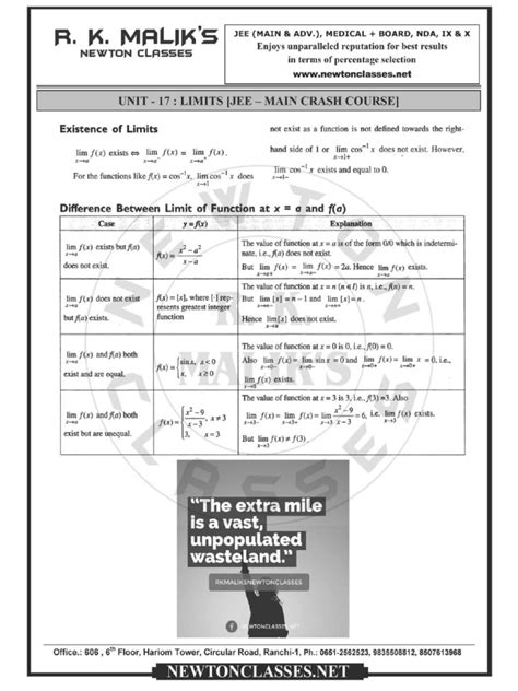 limits pdf