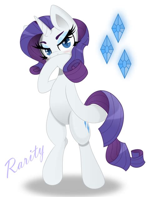 1306153 Safe Artistnihithebrony Rarity Pony Bipedal Blushing