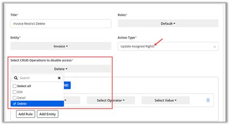 how to create update assigned rights workflow and how will it work on