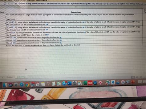 Solved Problem 7 1 Use A Cell Reference Or A Single Formula