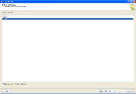 How To Create Script For The Database Objects In Sql Server