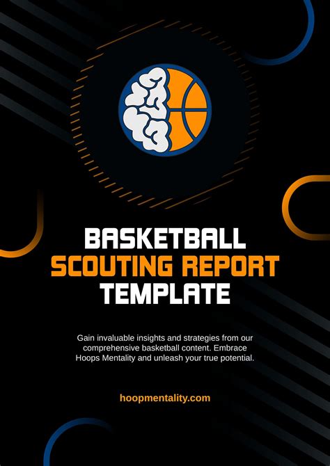 Basketball Scouting Report Template Hoop Mentality