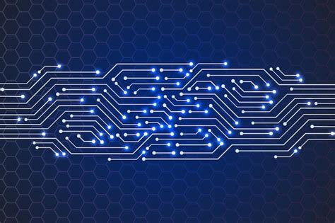 Premium Vector Abstract Technology Background Blue Circuit Board