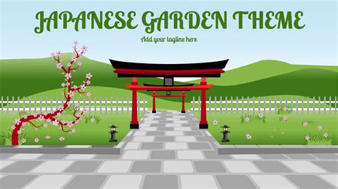 Japanese Garden Presentation Theme For Powerpoint And Google Slides Ppt Slides