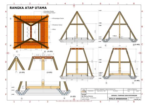 Rumah Joglo Jambu Ambarawa 0504 Detail Rangka Atap Utama