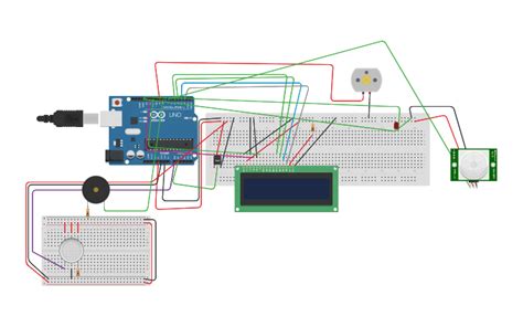 Circuit Design Home Automation With Buzzer Pir Sensor Gas Sensor Temperature Tinkercad