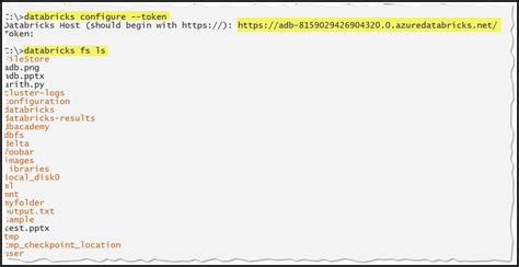 Azure I Am Trying To Use Databricks Cli And Invoke The Databricks