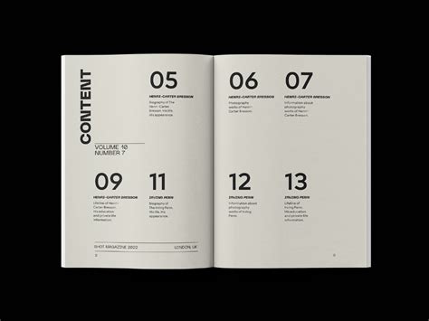 table of contents indesign templates artofit