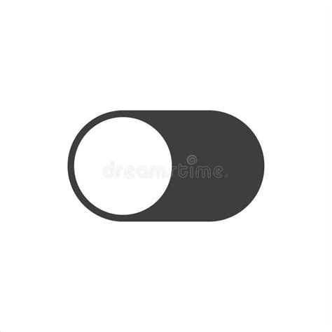 Toggle Switch Vector Icon On And Off Position Simple Icons Modern Minimal Flat Design Style