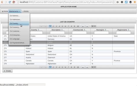 Primefaces Project Menú Principal Código Xules