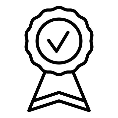 Regulated Products Paper Emblem Icon Outline Style 15891315 Vector Art