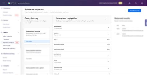 Relevance Inspector Coveo Platform