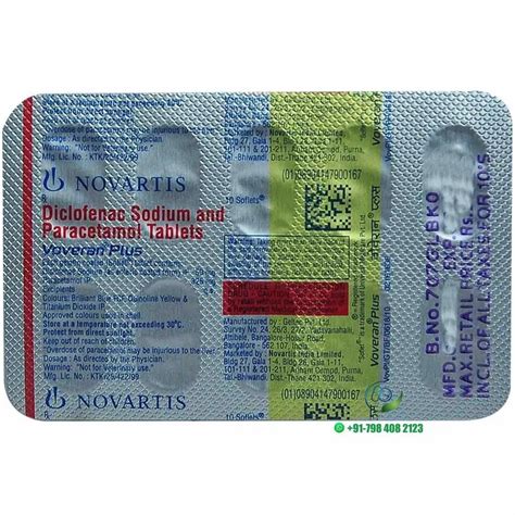 Voveran Plus Tablets 50 Mg At ₹ 59stripe In Surat Id 26758352533