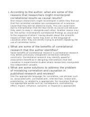 Avoiding Misinterpretation Correlation Vs Causation In Research Course Hero