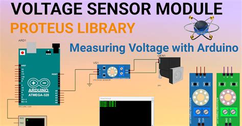 how to use voltage sensor with arduino proteus library