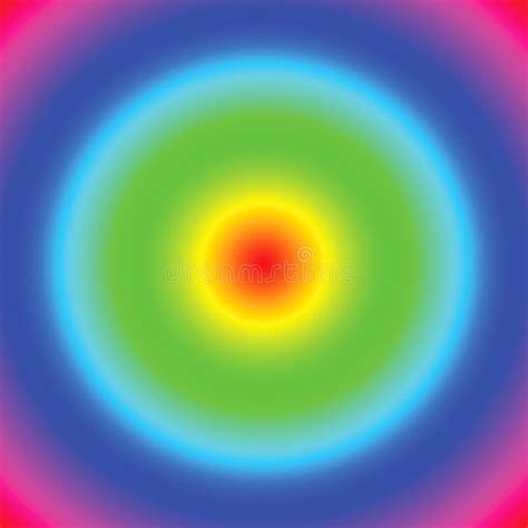 Background With A Color Gradient Starting From Red At The Center And Expanding Outward To The