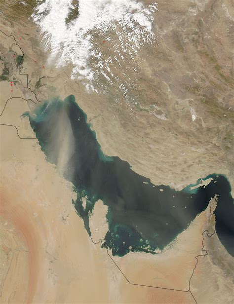 Dust Storm Over The Persian Gulf