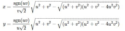 Python Mapping A Disc To A Square Using FG Method Stack Overflow