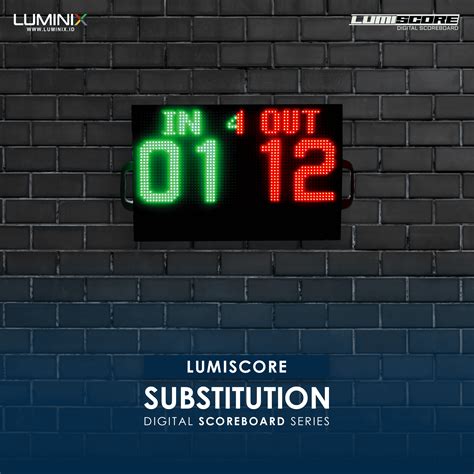 Scoreboard Digital Substitution Lsb 0705 Digital Scoreboard Series Luminix