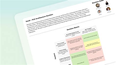 Decision Making Matrix Template