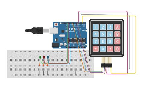 circuit design keypad tinkercad