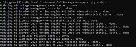 Nipkg Cli Update Process Ni Community