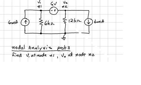 Solved Nodal Analysis Probs Find V At Node N V At Node N Chegg