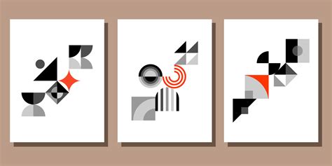 Abstract Bauhaus Geometric Pattern Background Vector 22060549 Vector Art At Vecteezy