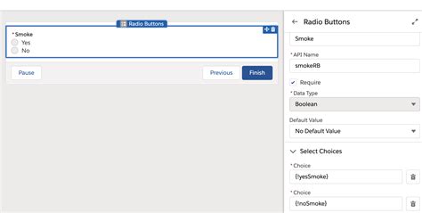 Selected Radio Button In Formula Field Within Flow Builder Salesforce Stack Exchange