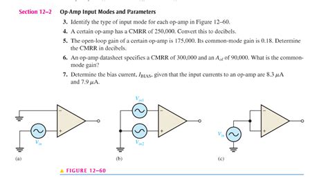 Solved Ion 12 2 Op Amp Input Modes And Parameters 3