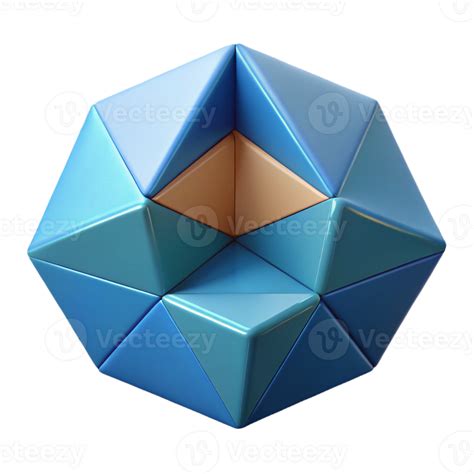Remarkable Geometric Overlapping Polygon Shapes Flat Color Crisp