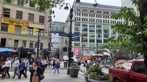 뉴욕 맨해튼 여행 코리아 웨이 Korea Way 7월 풍경