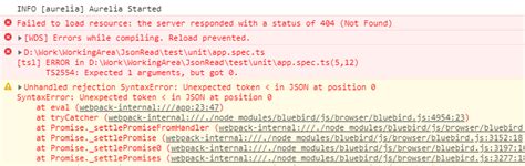 Unable To Read Static Json File Data In The Aurelia Project Folder