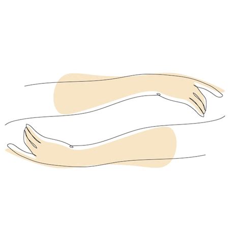Premium Vector Hands Continuous Line Drawing Icon Vector Illustration