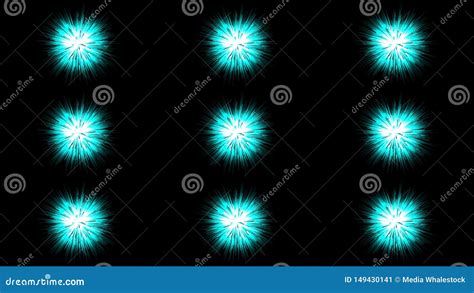 Abstract Animation Of Beautiful Colorful Beams Of Light Shimmering On The Dark Background