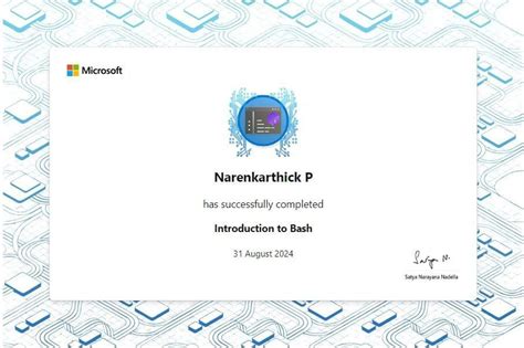 narenkarthick p on linkedin bashscripting microsoftlearning