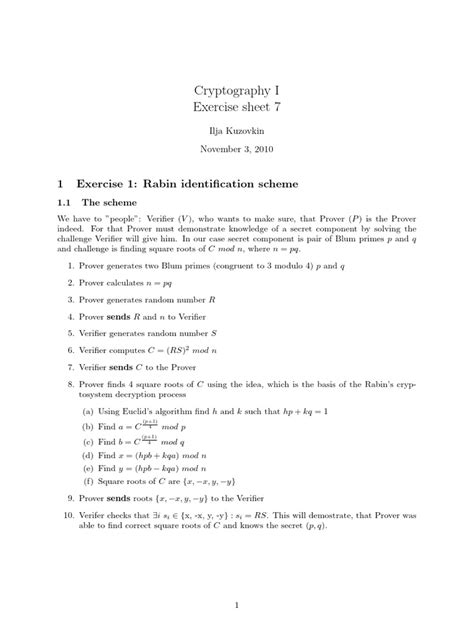 Sheet 7 Pdf Cryptography Encryption